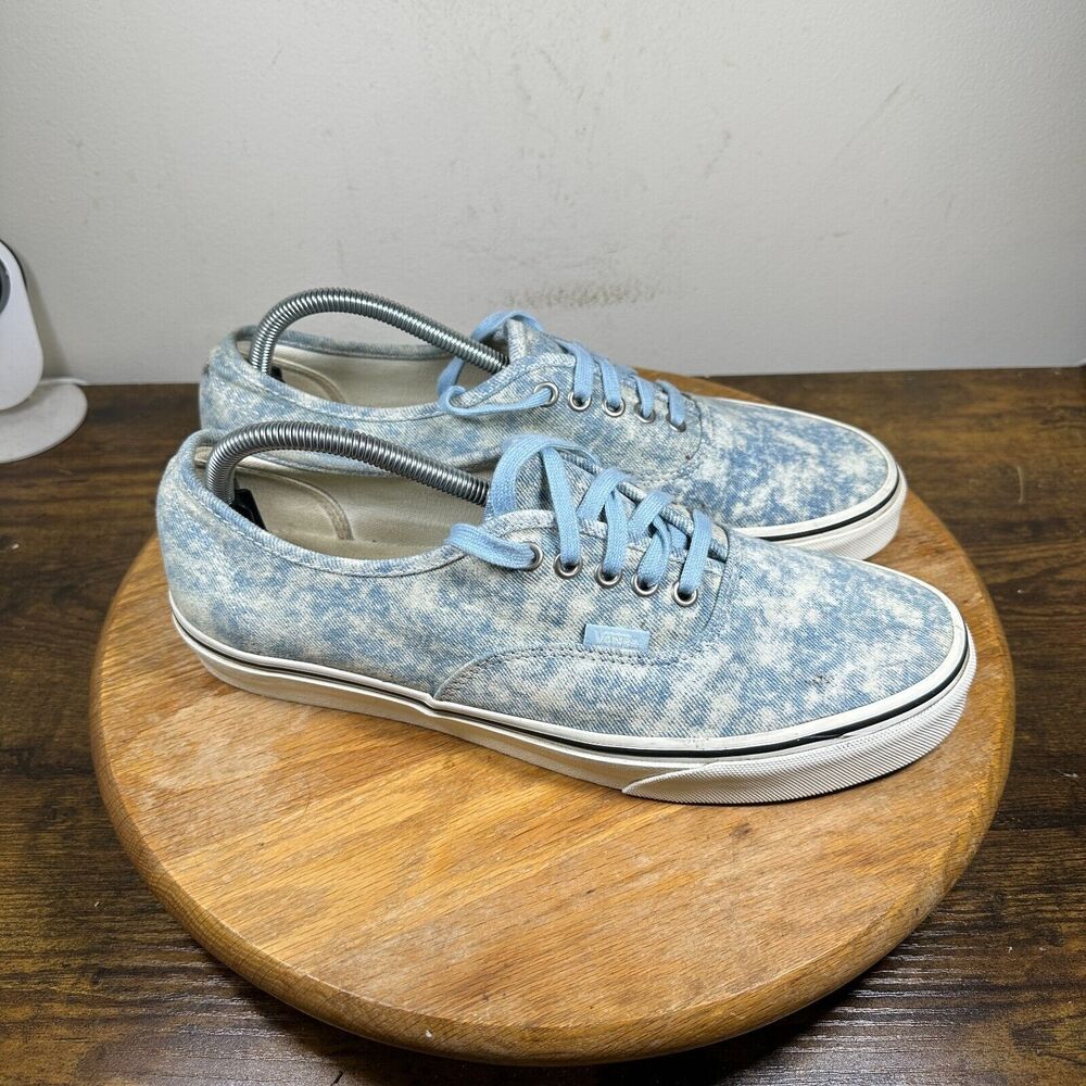 Vans Authentic Denim Destroy Blue White Shoes Sneaker… - Gem